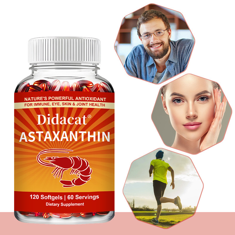 Didacat - Astaxanthin Capsules Nutritional Supplement - Contains ...