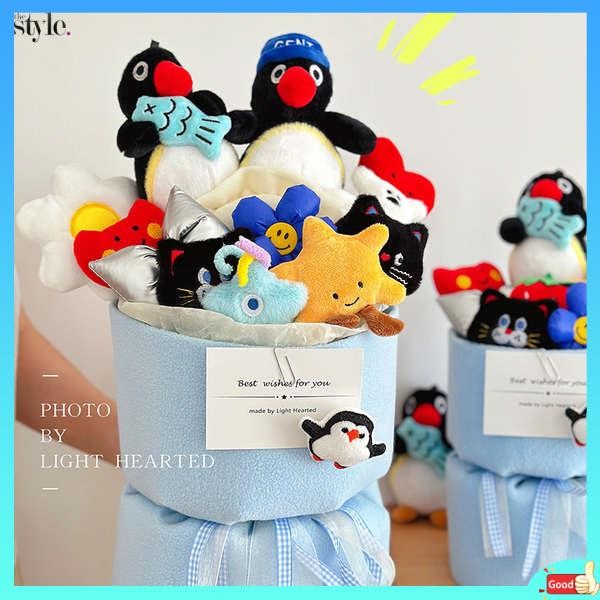 graduation crochet 毕业花束 graduation gift Kartun penguin anak patung ...