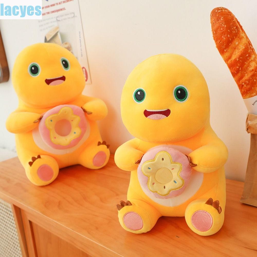 LACYES Stuffed Animals Dinosaur Toy, Yellow Donut Milk Dragon Plush Toy ...