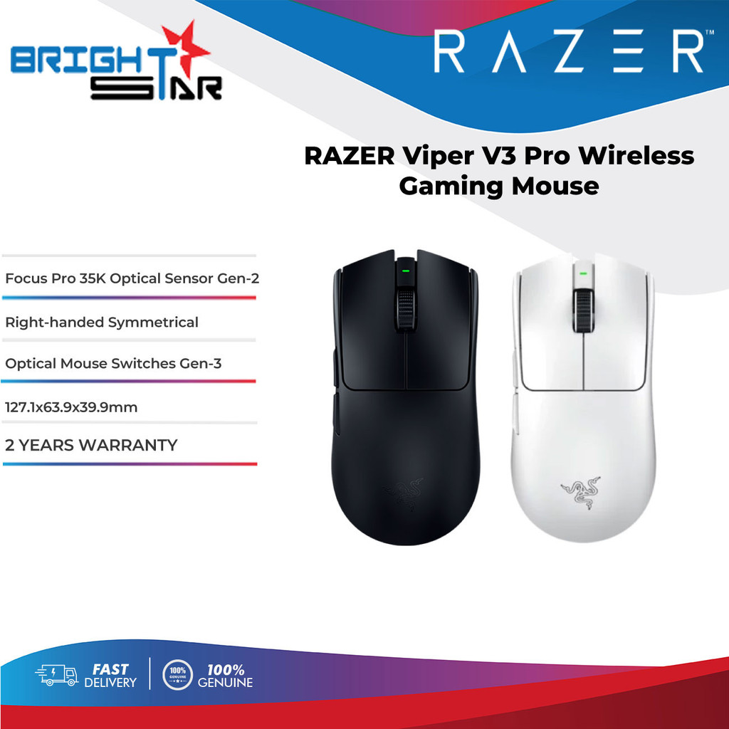 RAZER Viper V3 Pro Ultra-Lightweight Wireless Gaming Mouse 8K Polling ...