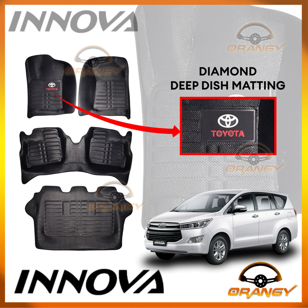 Toyota Innova 2016 to 2025 Diamond Deep Dish Matting High Quality ...