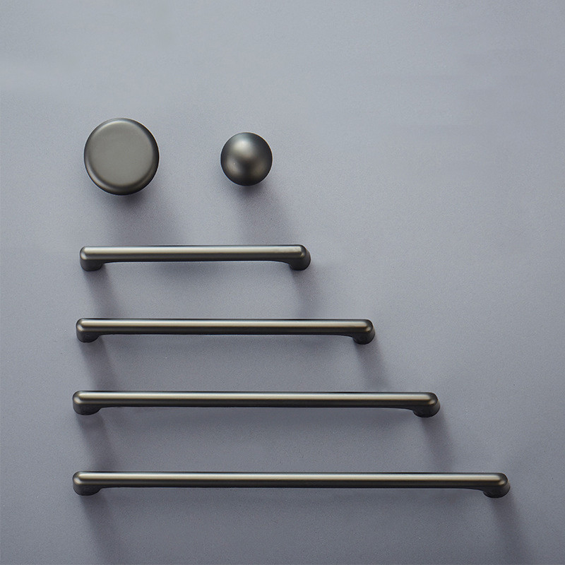 Gray Kitchen Cabinet Storage Handles 96-320mm Dressers Cupboard Closet ...