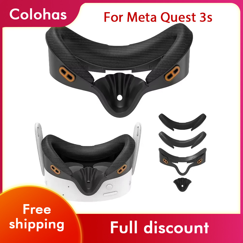 For Meta Quest 3S 3D Face Mask VR Accessories Replacement Facial ...