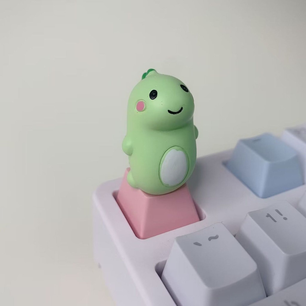 Unique Creative Keycap Green Dinosaur Cute Animal Mechanical Keyboard ...