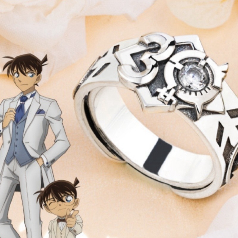 Sgsellert Detective Conan 30th Anniversary Ring Lucky Zircon Genuine Co ...