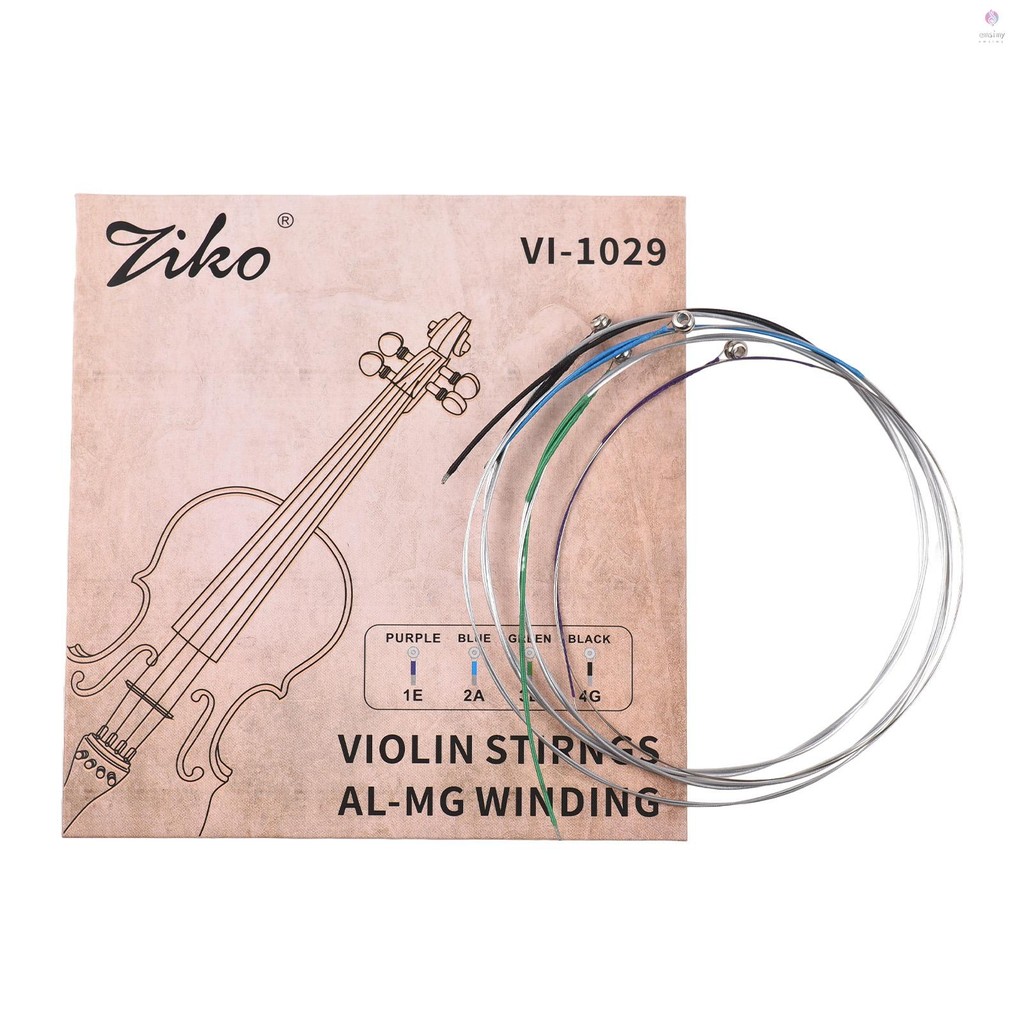 [effectmusic] Ziko 1 Set of 4 Violin String E-A-D-G Fiddle String Replacement 4/4 Full Set ...