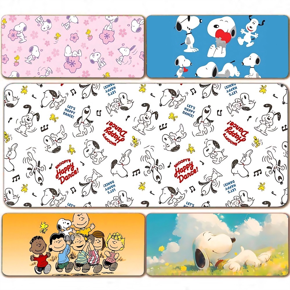 Cute Cartoon S-S-Snoopys Mousepad 80x30cm XL Lockedge Office Computer ...