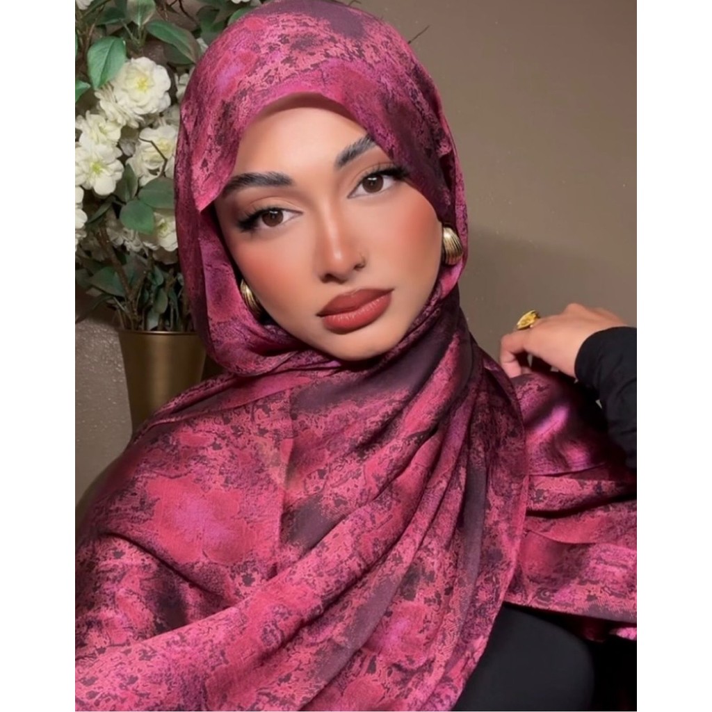 2025 High-Grade Summer Ethnic Satin Silk Shawl 85*180cm High-Grade ...