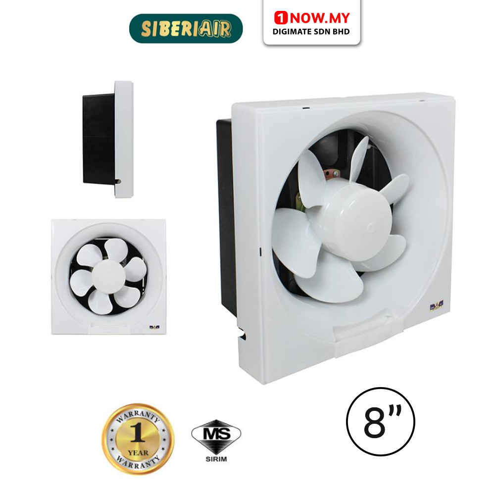 SIBERIAIR 8" Ventilating Fan EF-8/SAAPB20A | Wall Mounting Kipas Ekzos ...