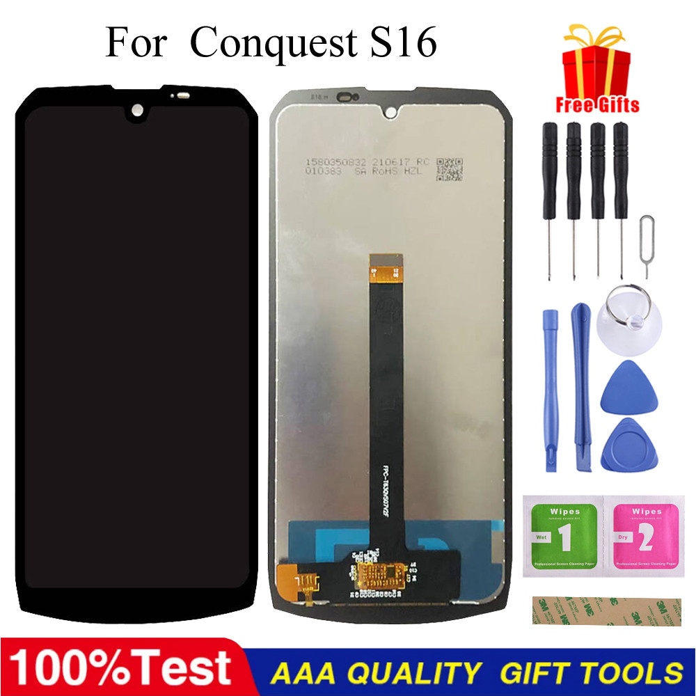 Original LCD For Conquest S16 LCD Display Touch Screen Digitizer ...