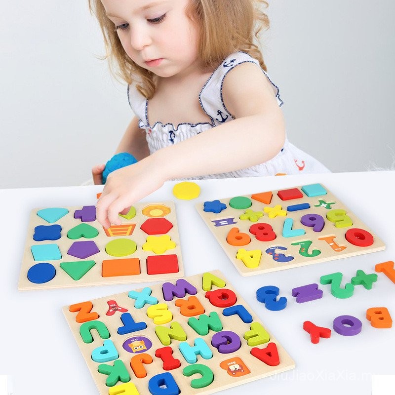 Enlightenment Early Education Toys, English Letters Numbers Shape ...