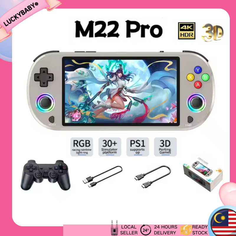 M22 SMART PRO Open Source Linux System 5 Inch IPS Handheld Console with ...