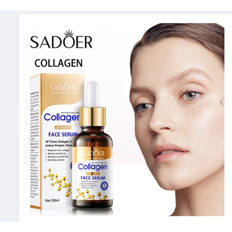 SADOER Collagen Anti-Aging Hydrating Essence Face Serum 30mL | Shopee ...