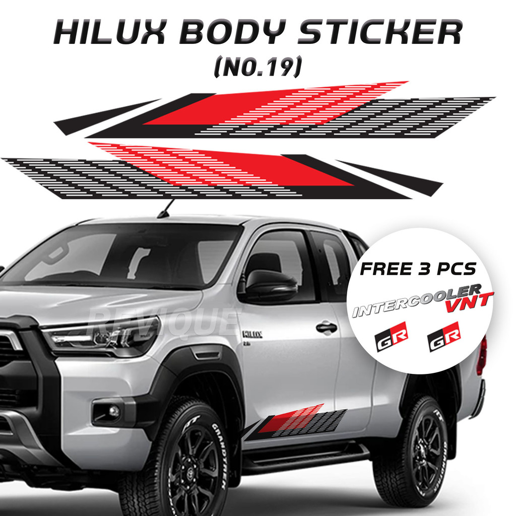 Hilux Sticker Car Body 19 – Sporty 4x4 Side Decal | Off-Road Truck ...