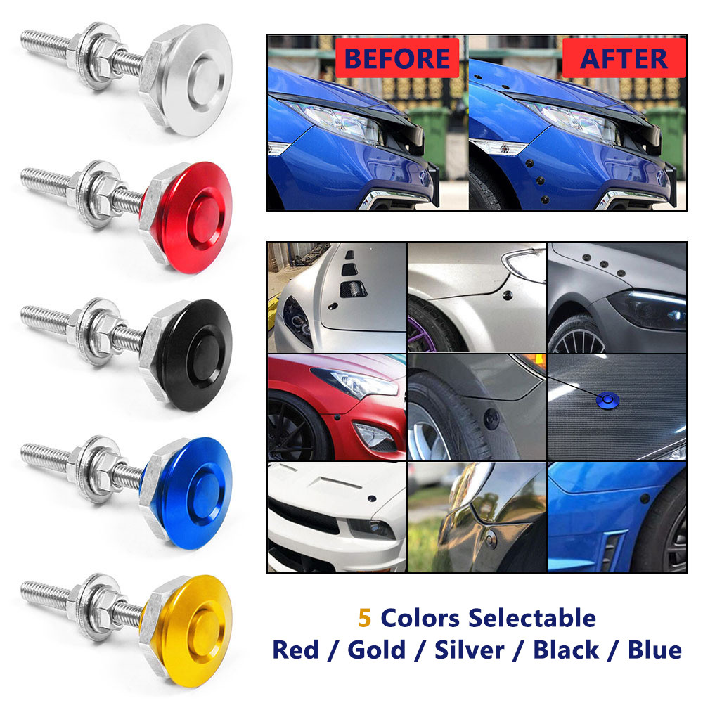 Car Racing Mini Hood Lock Button Type Quick Release Hood Surround ...