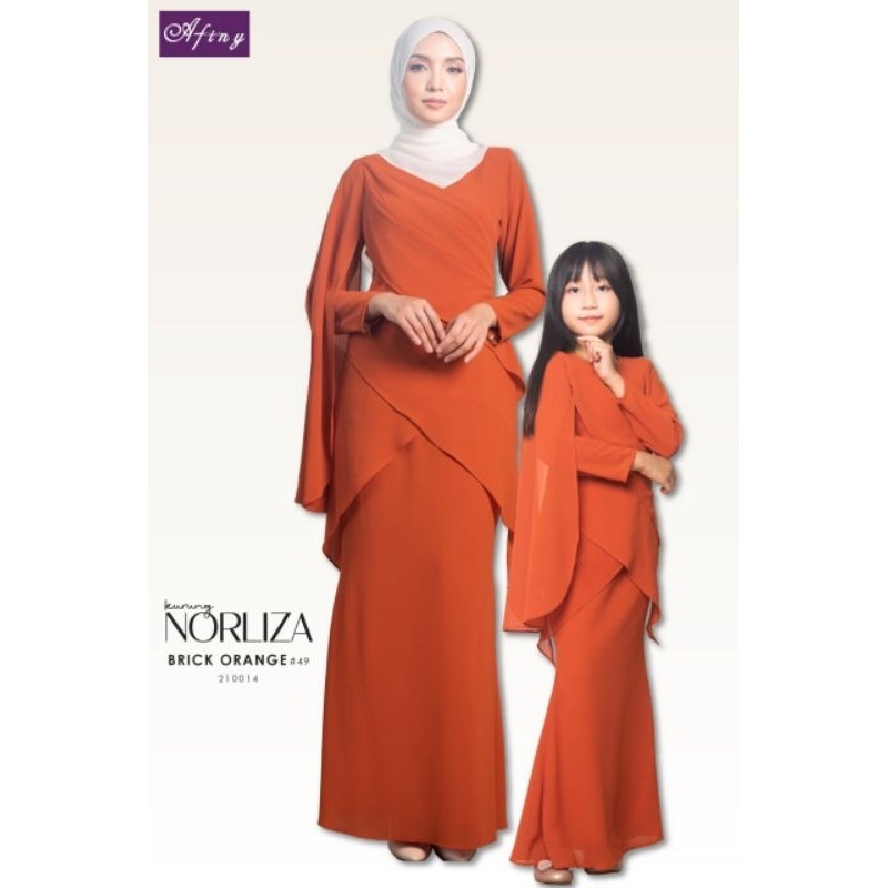 BAJU KURUNG MODEN NOR BAJU RAYA 2025 LIMITED STOK BLACK LILAC BRICK ...