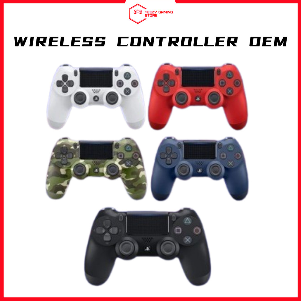 READY STOCK PS4 PC DS4 Controller Android IOS Laptop Phone Bluetooth Wireless Game Controller ...