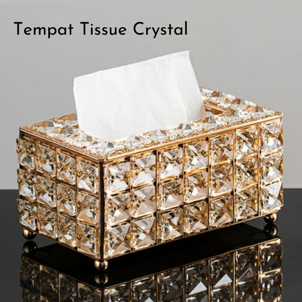Crystal Gold Tissue Holder Elegant Aesthetic Luxury Crystal Tissue Box ...