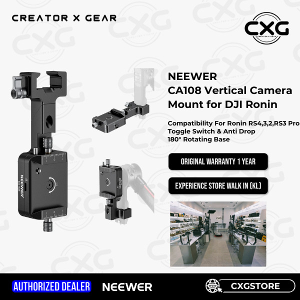 Neewer CA108 Vertical Camera Mount for DJI Ronin RS4 / RS3 / RS 2 ...