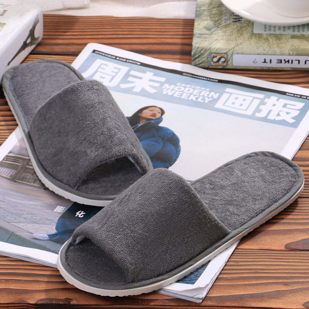 [fast shipping]1Pair Coral Velvet Indoor Slippers Warm Fluffy Shoes ...