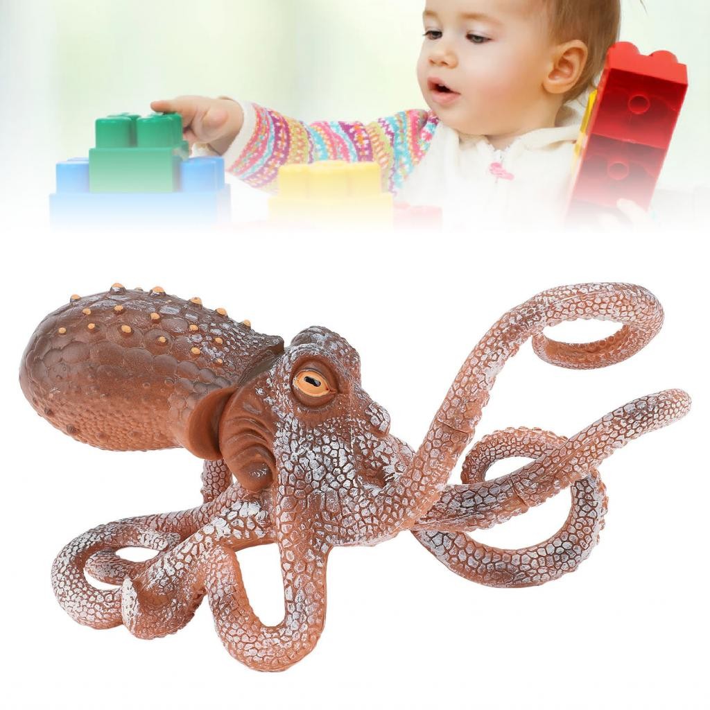 Aoke Octopus Figurine Educational Large PVC Ocean Model Sea Animals ...