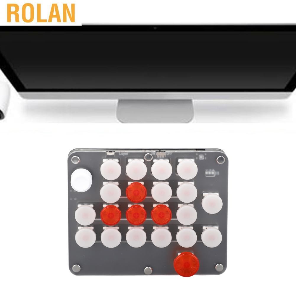 Rolan Programmable Keyboard One Handed Macro Mechanical 21 Keys ...