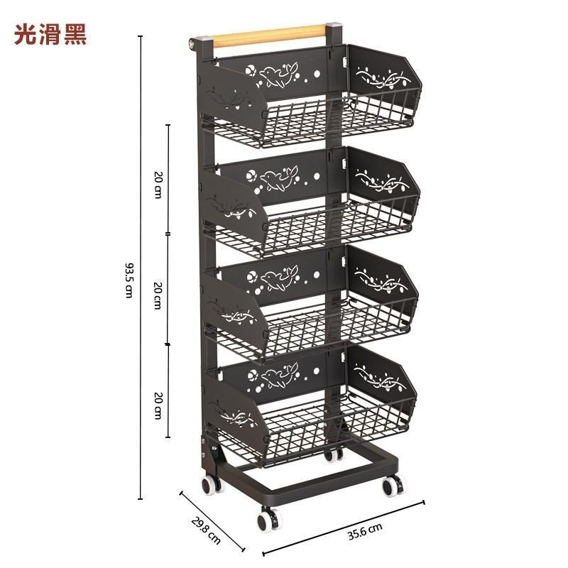 Rak penyimpanan isi rumah rak dapur, buah-buahan dan sayur-sayuran ...