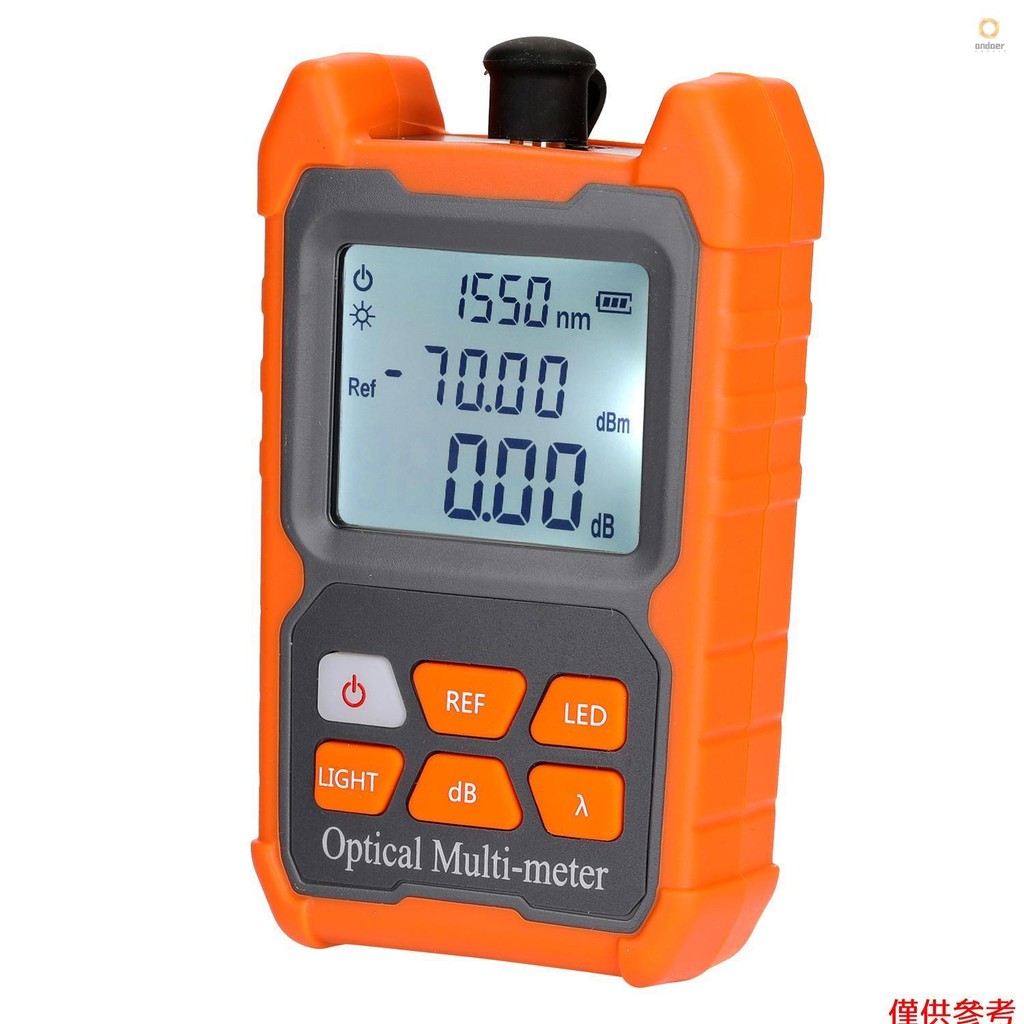 Portable Mini Fiber Optical Power Meter 8 Wavelengths with LED Light ...