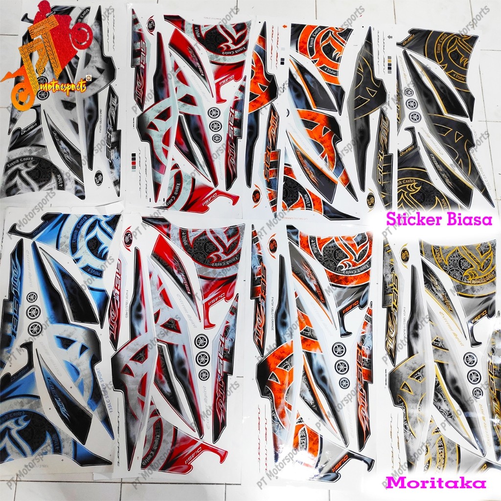 Yamaha LC135 Sticker Batik New Moritaka UV Body stripe LC 135 New V2 V3 ...