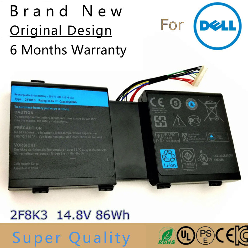 2F8K3 Laptop Battery for Dell Alienware 17 17X M17X R5 18X M18X R3 P18E ...