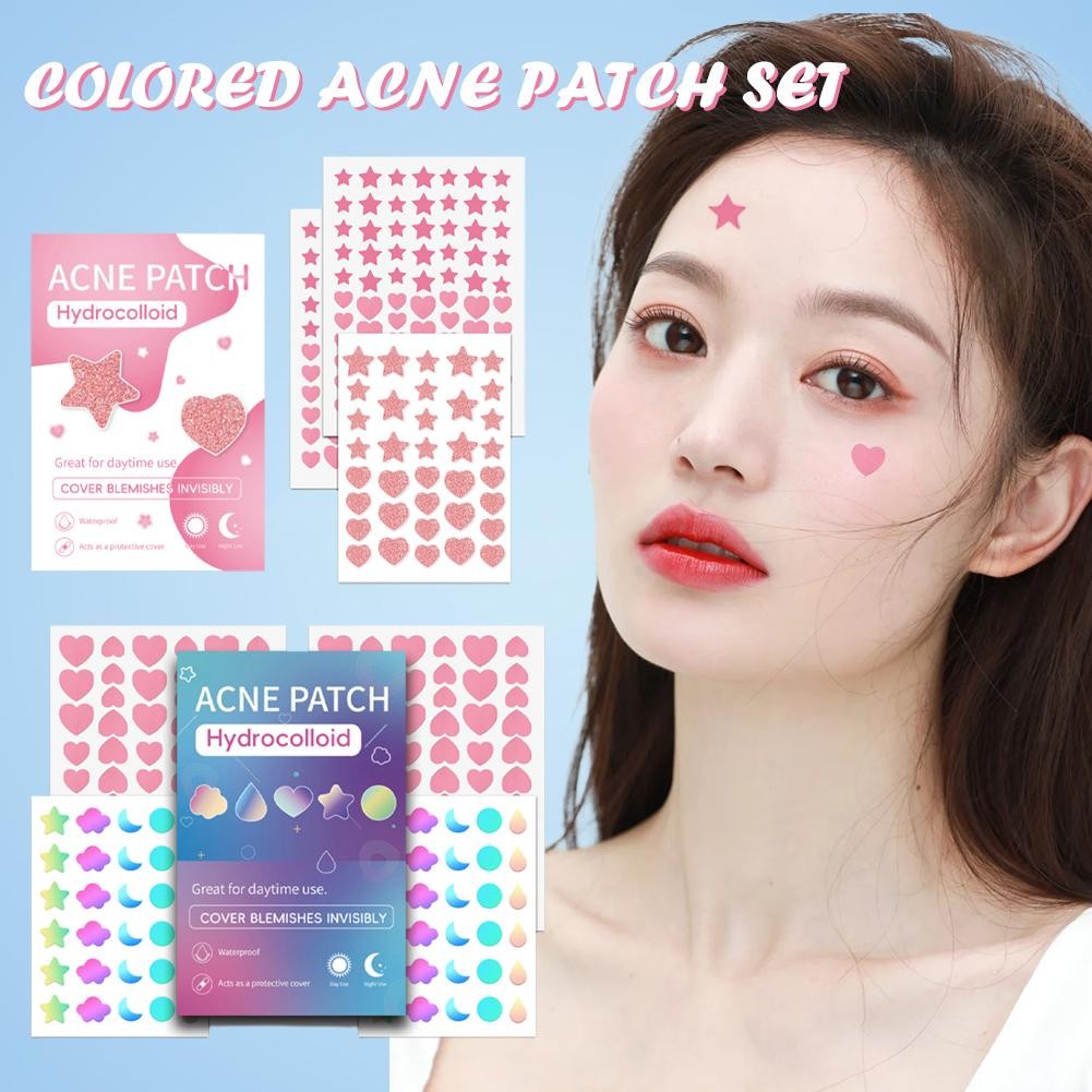 Color Acne Patch Set Mild Non-irritants Fade Acne Pimples Mouth Improve ...
