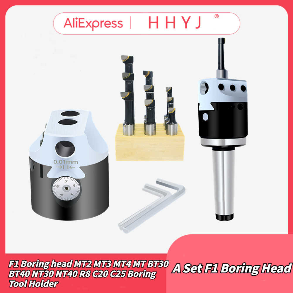 F1 2/3/4 inch 50/75/100mm F1 Type Boring Head 12/18/25mm Lathe Boring ...