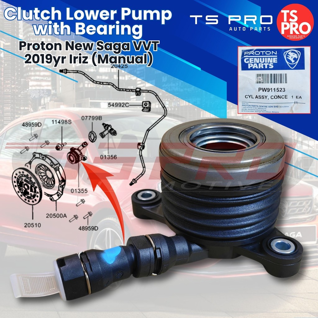 Proton New Saga VVT 2019yr Iriz (Manual) Genuine Clutch Lower Pump with ...