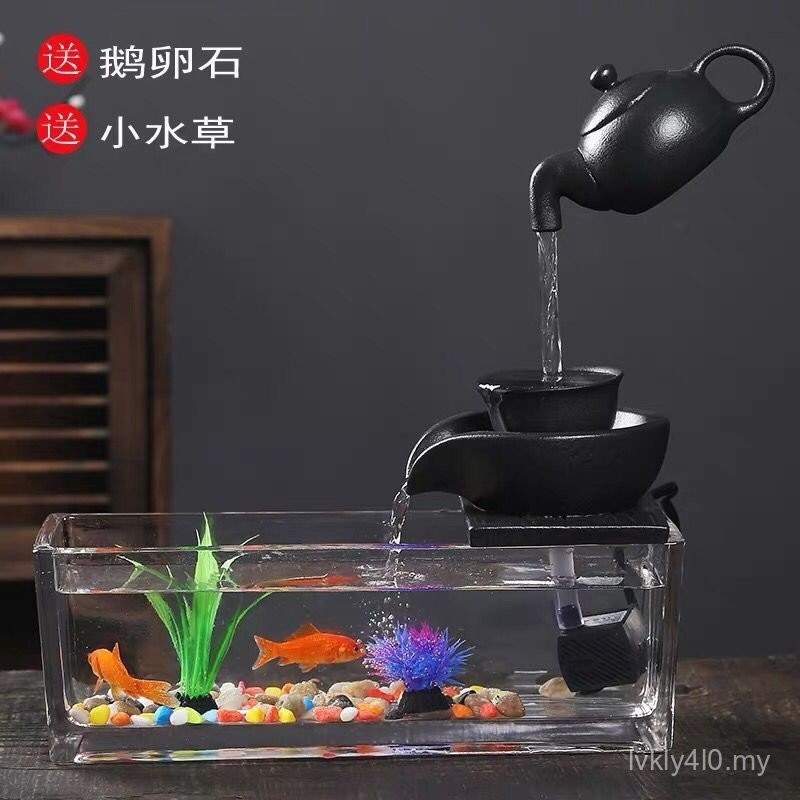 Air pancut air mengalir gunung palsu Cina kreatif alat letak barang ...