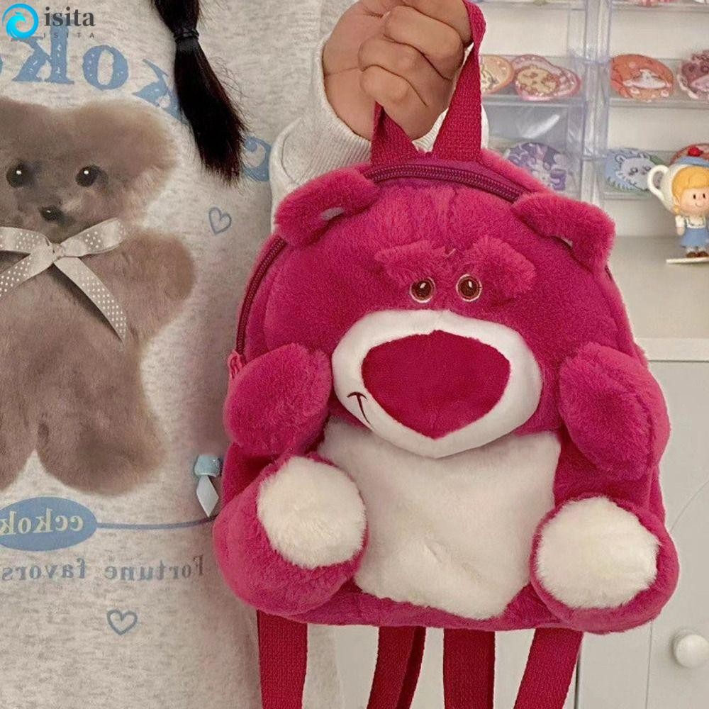 ISITA Lotso Backpack, Large-capacity School Bag Strawberry Bear Bag ...