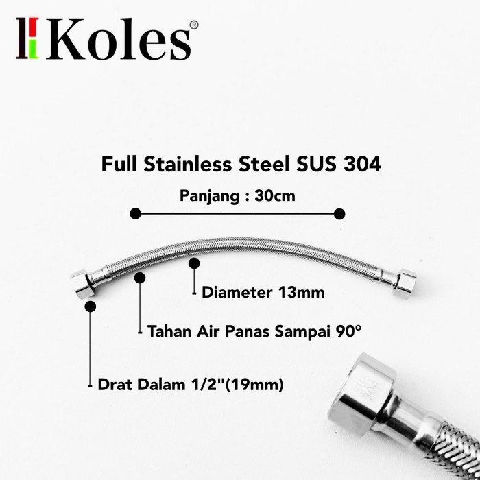 1130-30cm Flexible Hose SUS 304 Stainless Steel Woven Flexible Hose ...