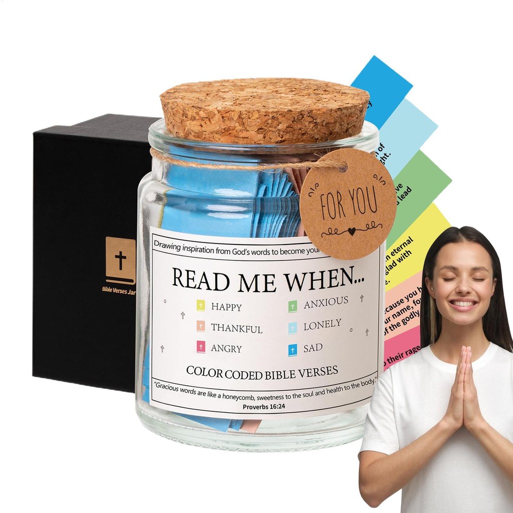 Bible Verses in a Jar Small & Creative Colorful Bible Verses Jars Holy ...