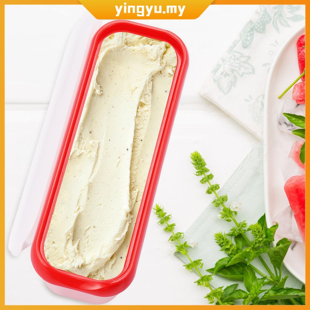 2Pcs Ice Cream Containers Double Wall Insulation Ice Cream Tub with Lid ...