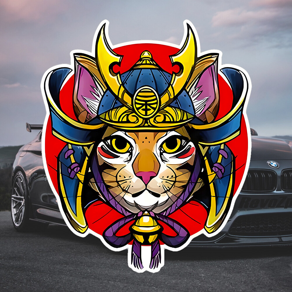 JDM Graffiti Cat Car Sticker Car Body Bumper Rear Decoration Stickers ...