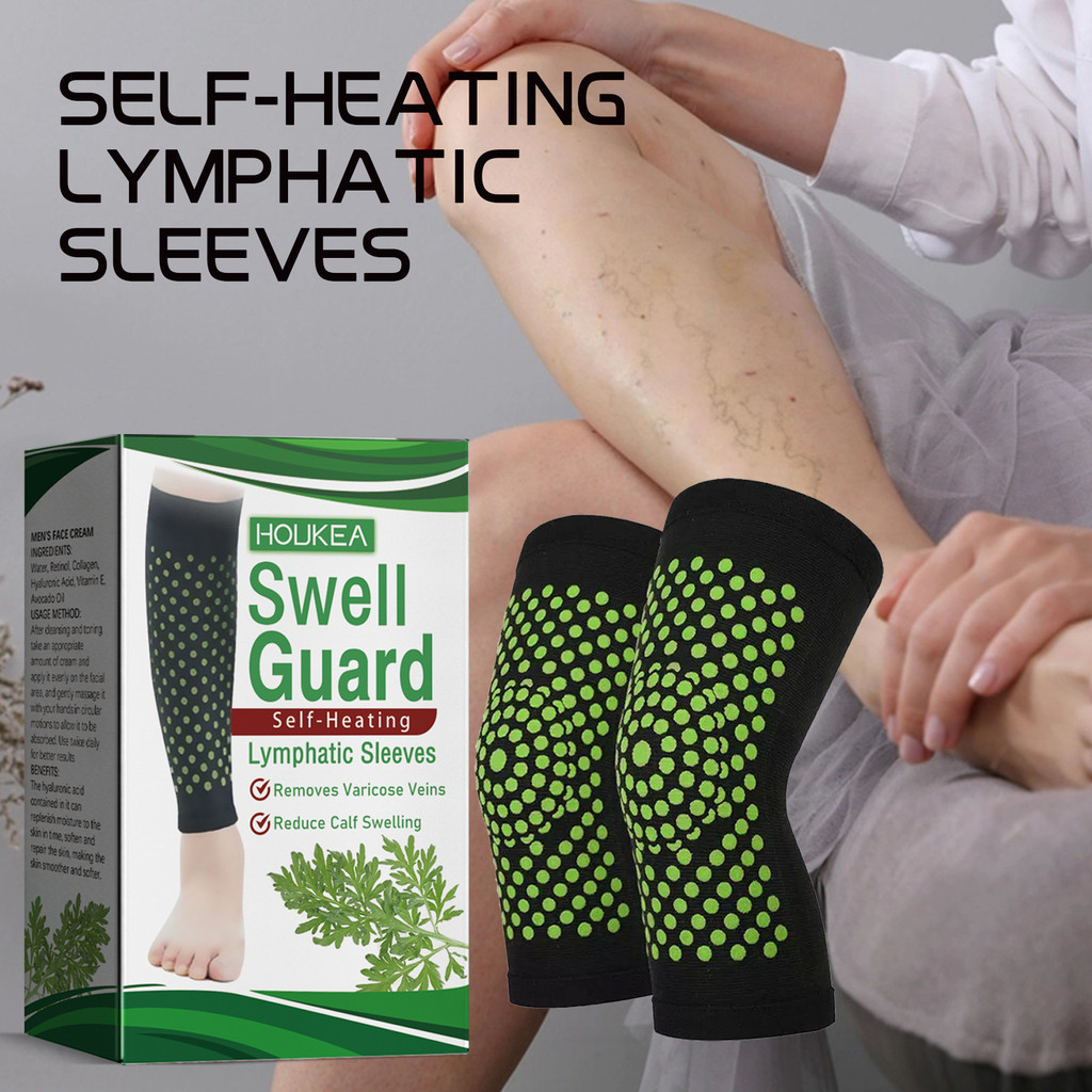 Houkea Heating Leg Covers Relieve Lymphatic Swelling Vein Care Smooth ...