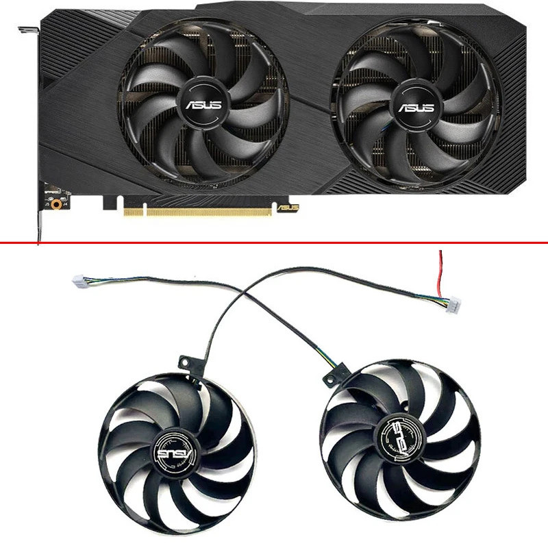 Cooling Fan For ASUS RTX 2060 2070 2080 SUPER RTX 2070 2080 DUAL EVO ...