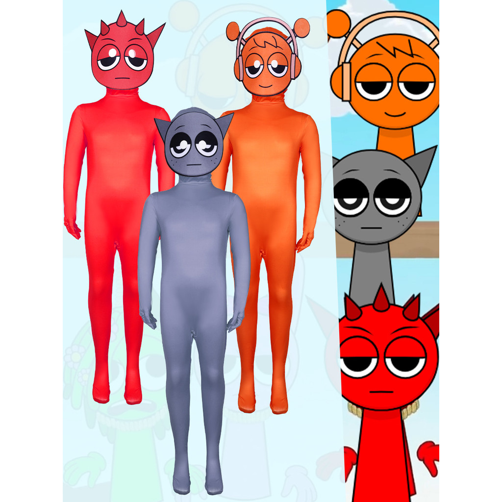 2025 New Sprunki Incredibox Cosplay Costume Kid Monster Horror Game ...