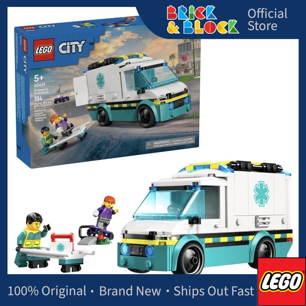 LEGO 60451 Emergency Ambulance | LEGO City | Ambulans Kecemasan ...