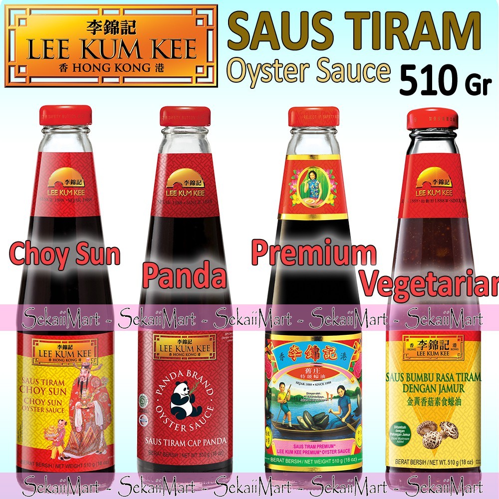 LEE KUM KEE Oyster Sauce 510g - LKK PANDA / PREMIUM / CHOY SUN / VEGETARIAN Oyster Sauce Large ...