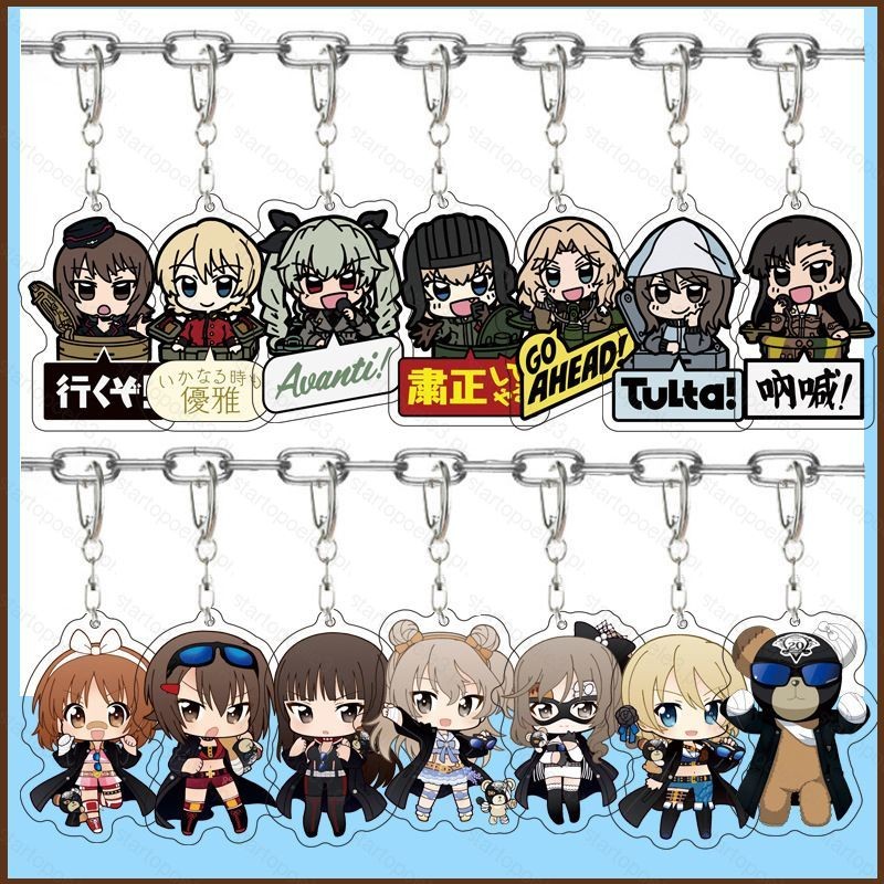 ST3 Girls Panzer Girls und Panzer Nishizumi Miho Acrylic Keychain ...
