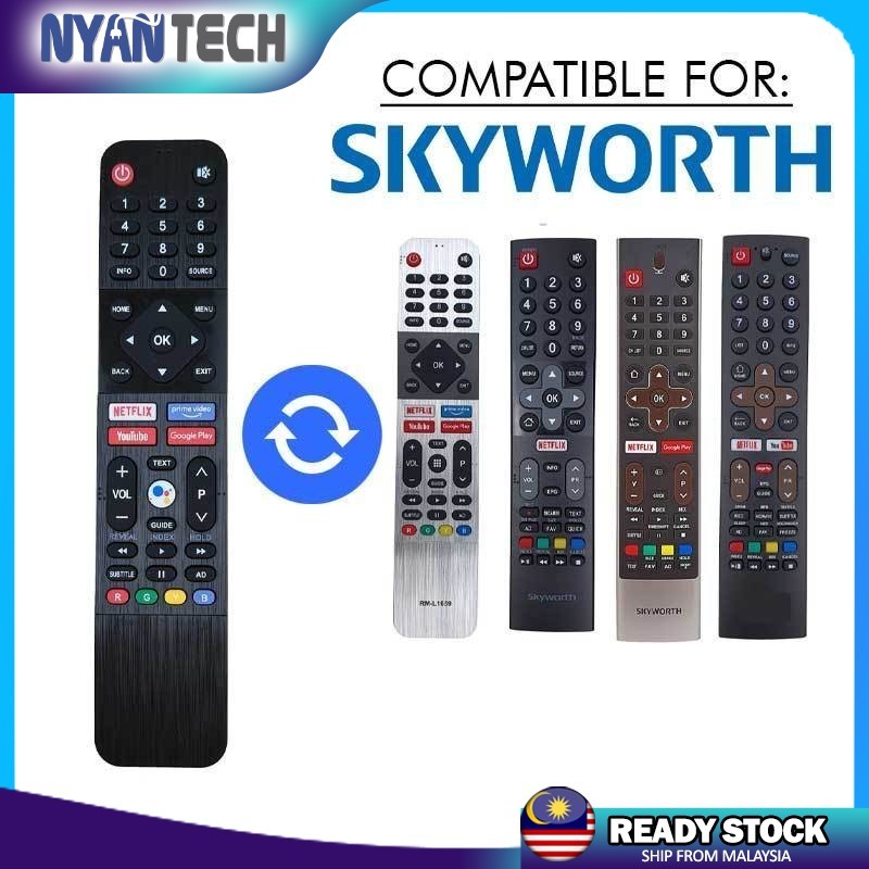 Prism Skyworth Android Smart TV Remote Control Prism+ Skyworth ...