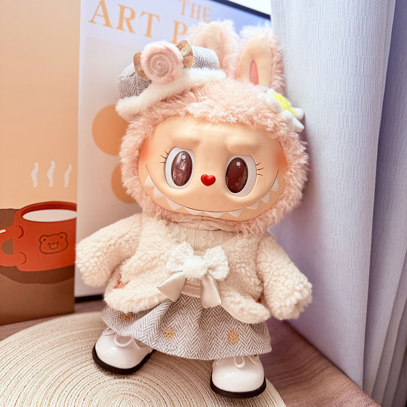38cm Labubu Doll Clothes MOKOKO Cute Winter Clothes Set Cute Labubu ...