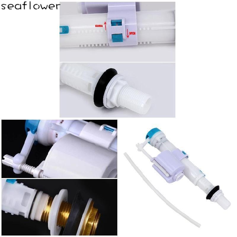 Adjustable Toilet Inlet Valve Flush Valves Toilet Cistern Flush Push ...