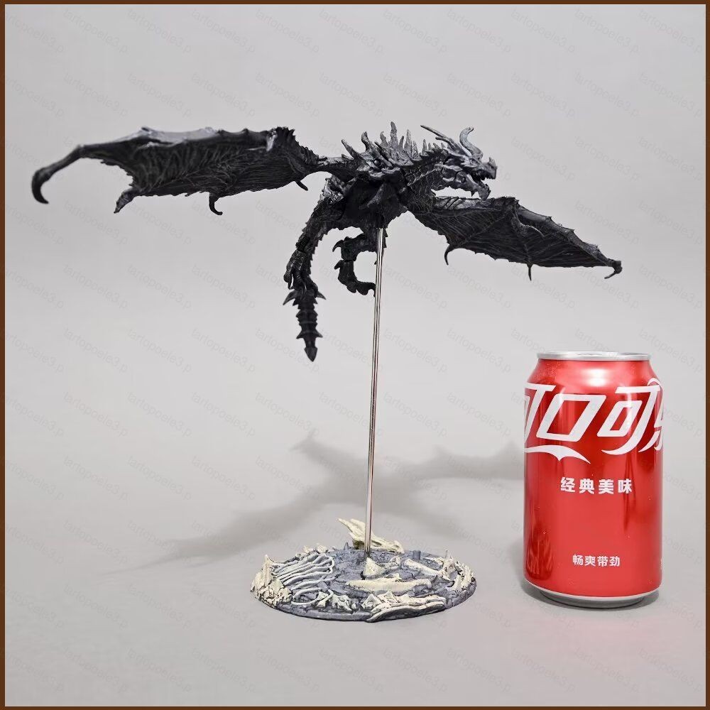 ST3 The Elder Scrolls Action Figure Alduin Black Dragon Model Dolls ...
