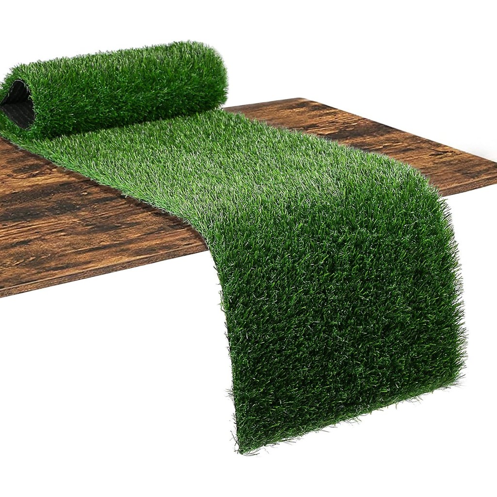XLX TURF Artificial Grass Table Runner 12 x 72 Inch, Green Easter Turf Centerpiece Table ...